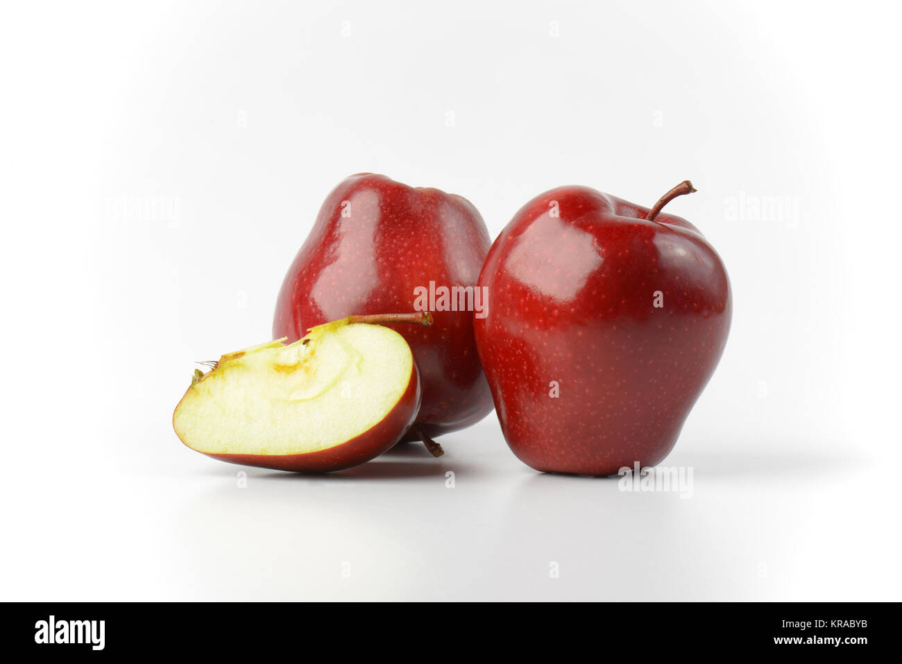 two red apples Stock Photo - Alamy