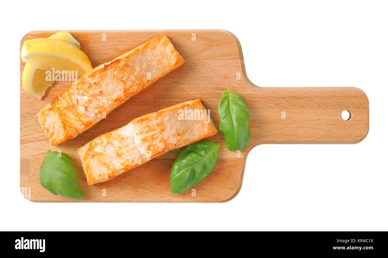 prepared salmon fillets Stock Photo - Alamy