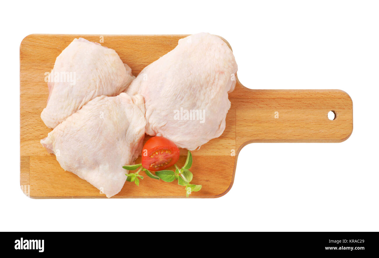 raw chicken thighs Stock Photo - Alamy