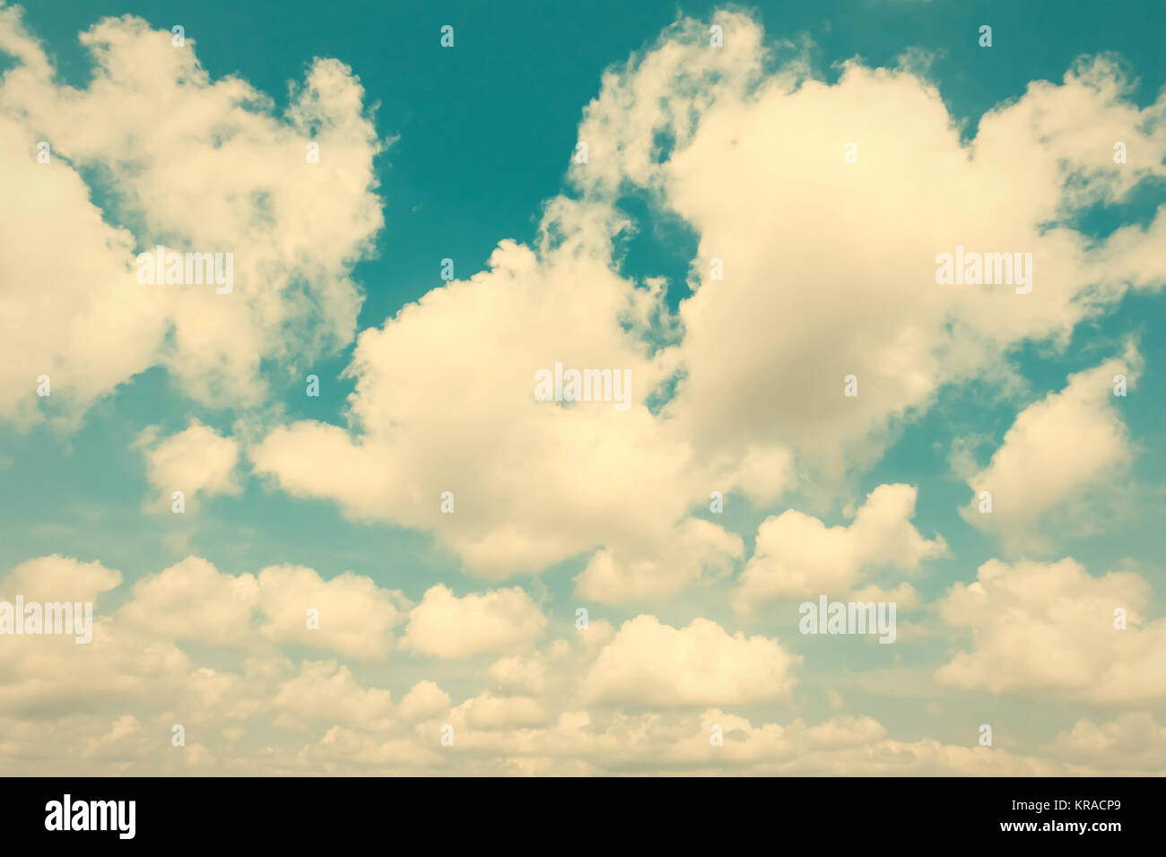 blue sky background with clouds, vintage style effect Stock Photo - Alamy