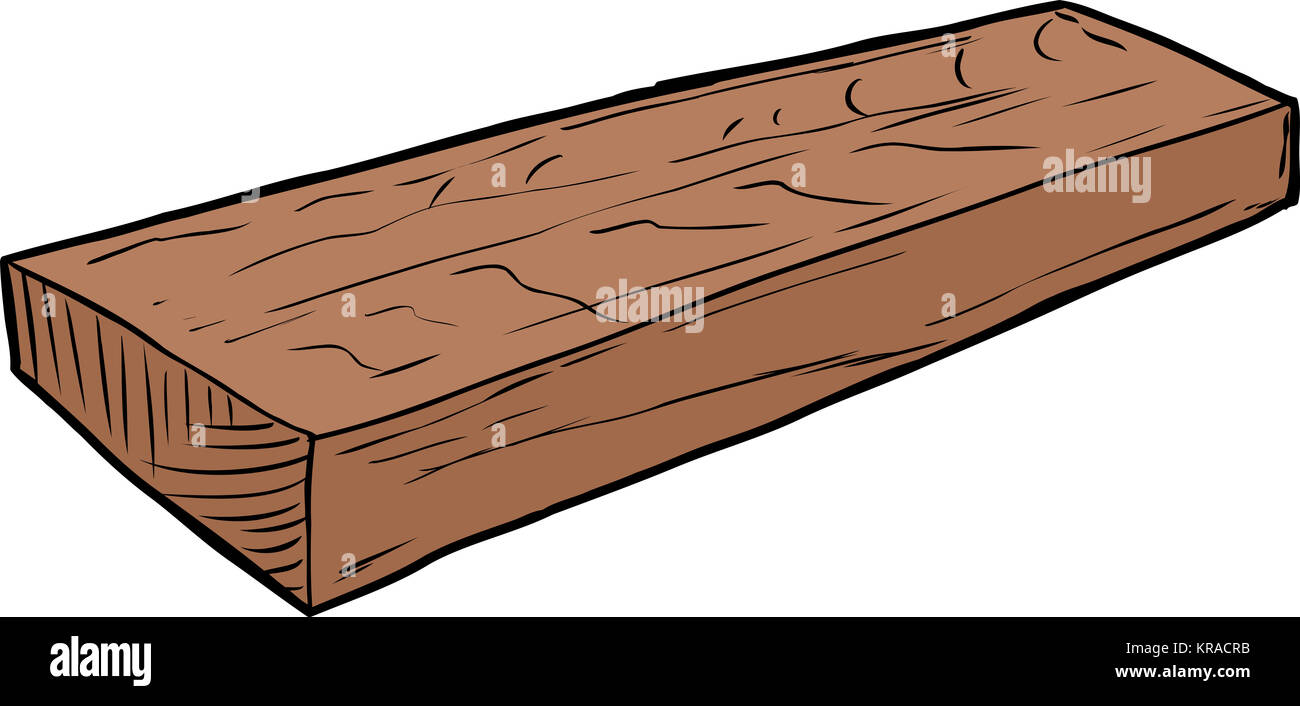 Illustration of Single Cut Wood Piece Stock Photo - Alamy