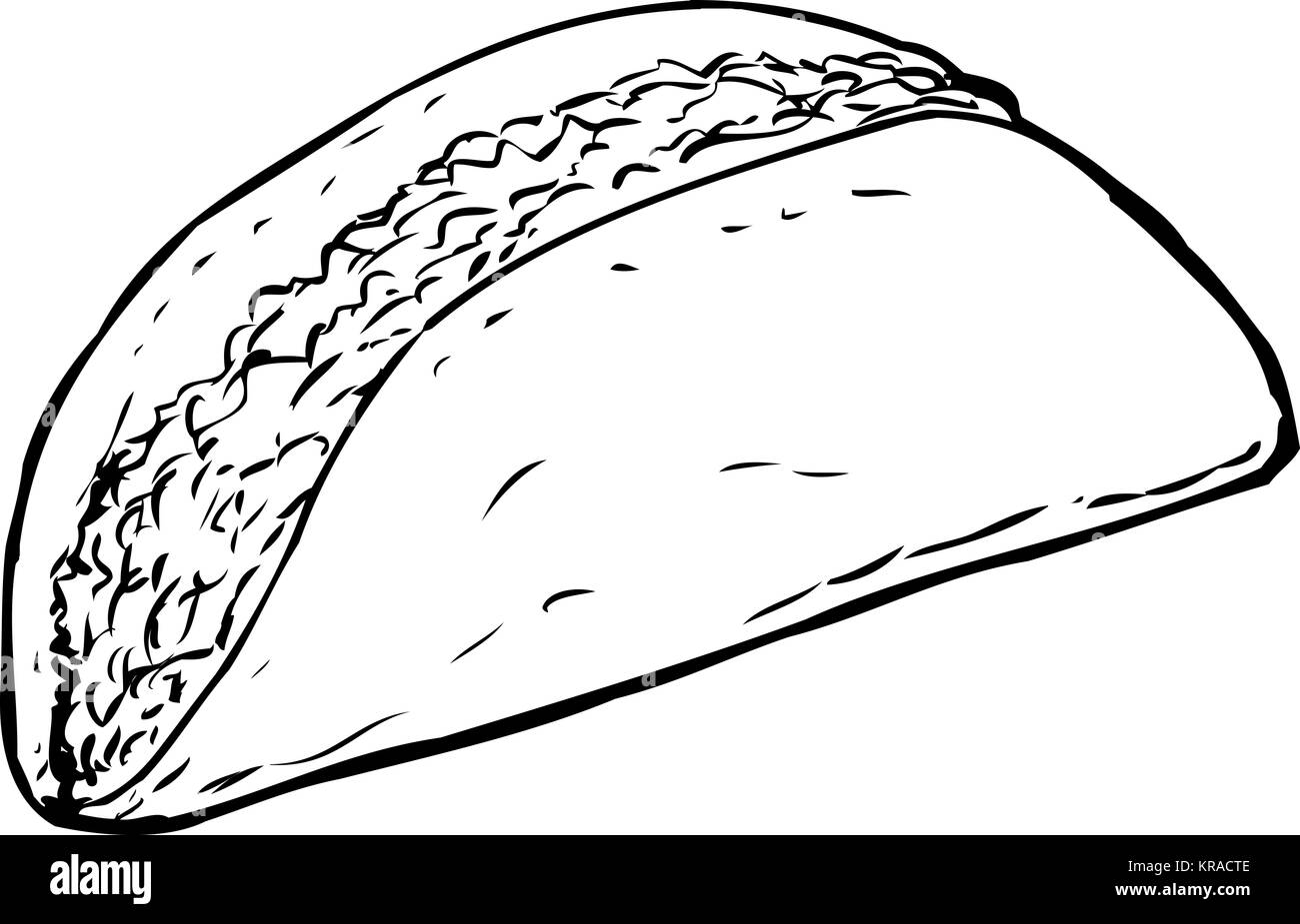 Freehand drawn cartoon meat hi-res stock photography and images - Alamy