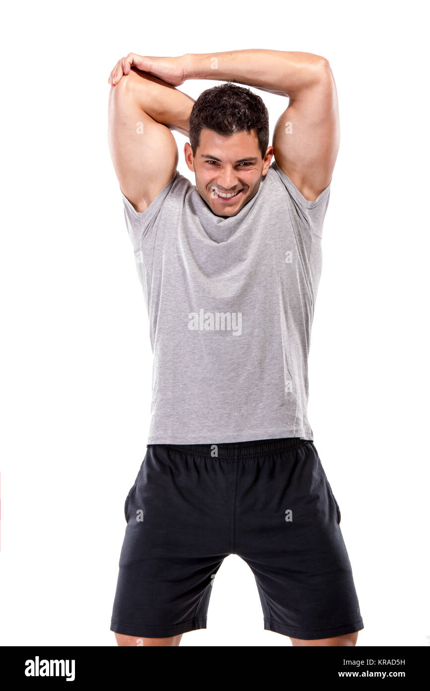 Man doing exercises Stock Photo - Alamy