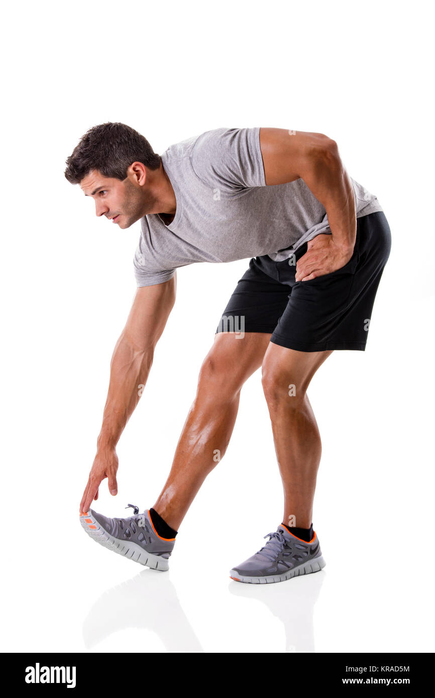 Man doing exercises Stock Photo - Alamy