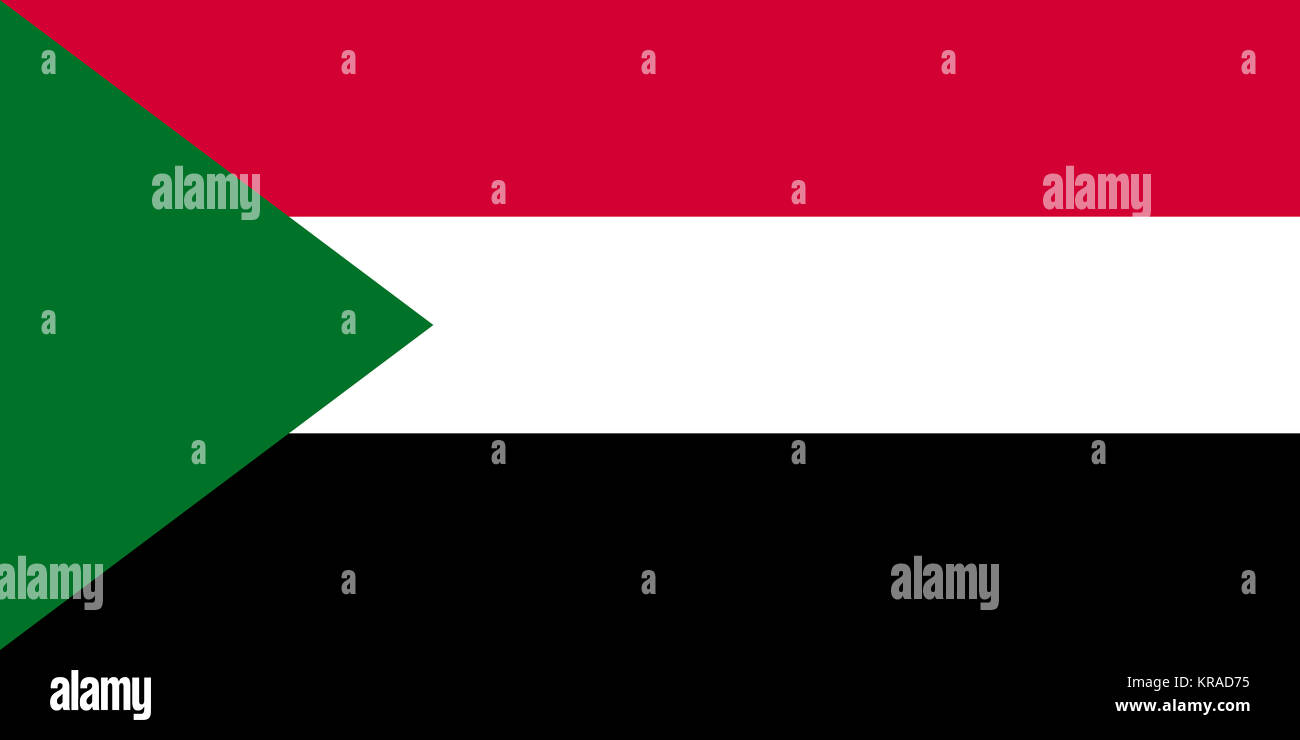 Flag of Sudan in correct proportions and colors Stock Photo - Alamy