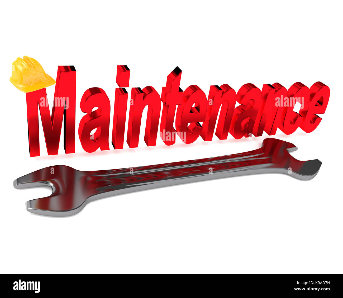 Maintenance concept, 3d illustration Stock Photo - Alamy