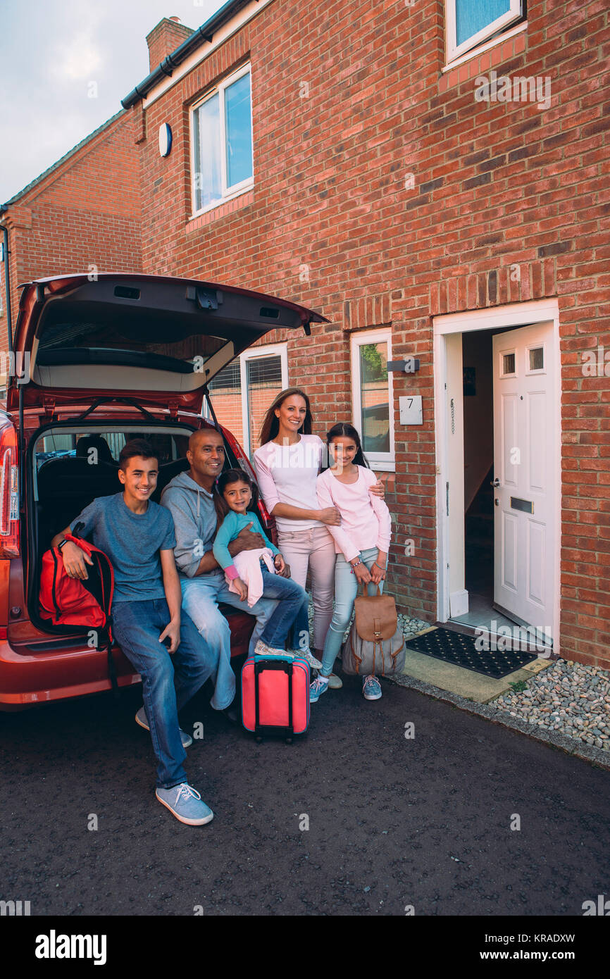 Happy Family Outing Stock Photo - Alamy