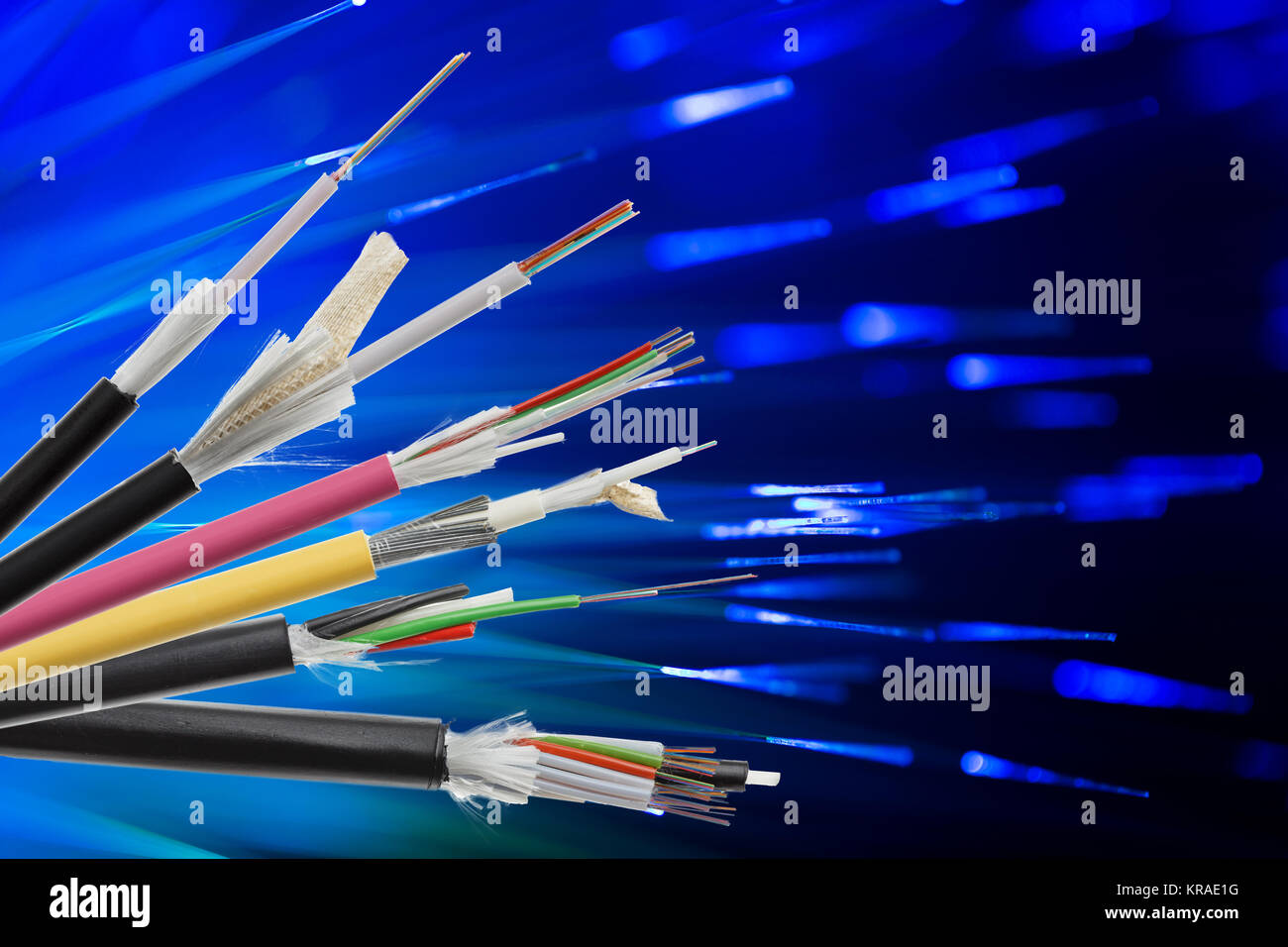Installation of cable fiber optic network hi-res stock photography and ...