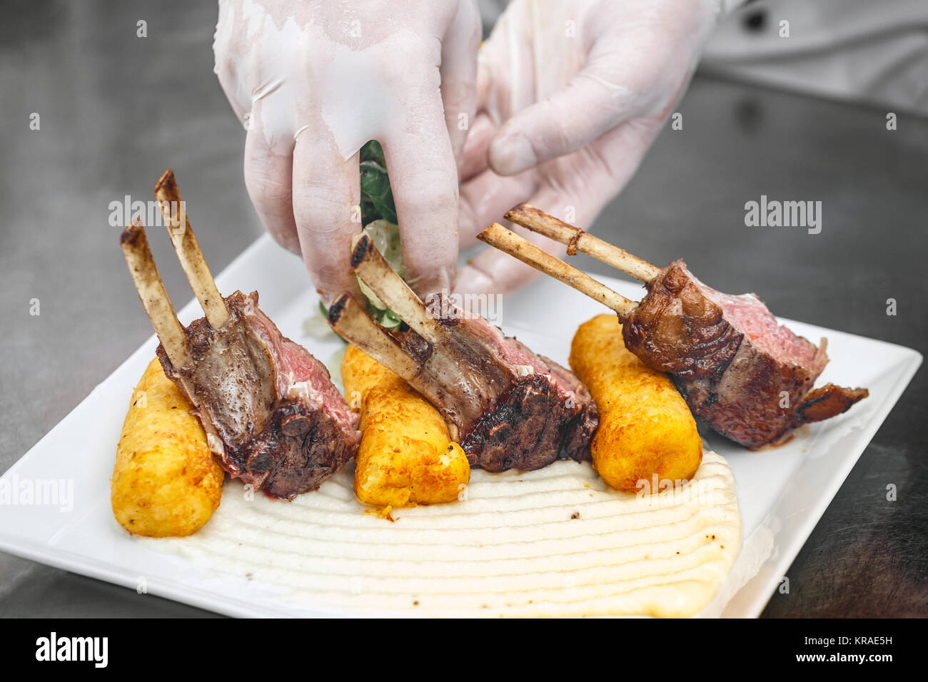 Roast goat ribs hi-res stock photography and images - Alamy