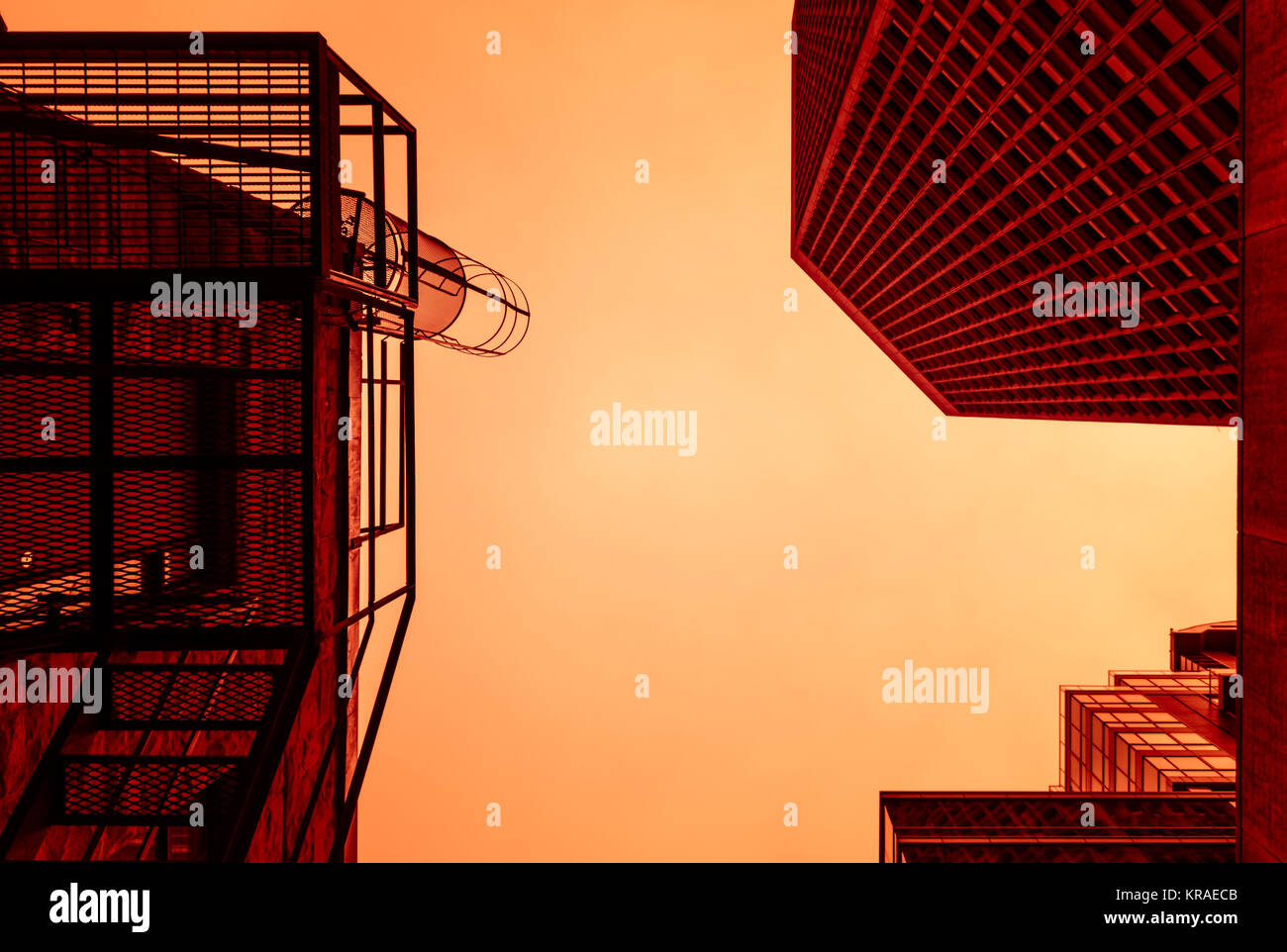Upwards view of architecture, perspective Stock Photo - Alamy