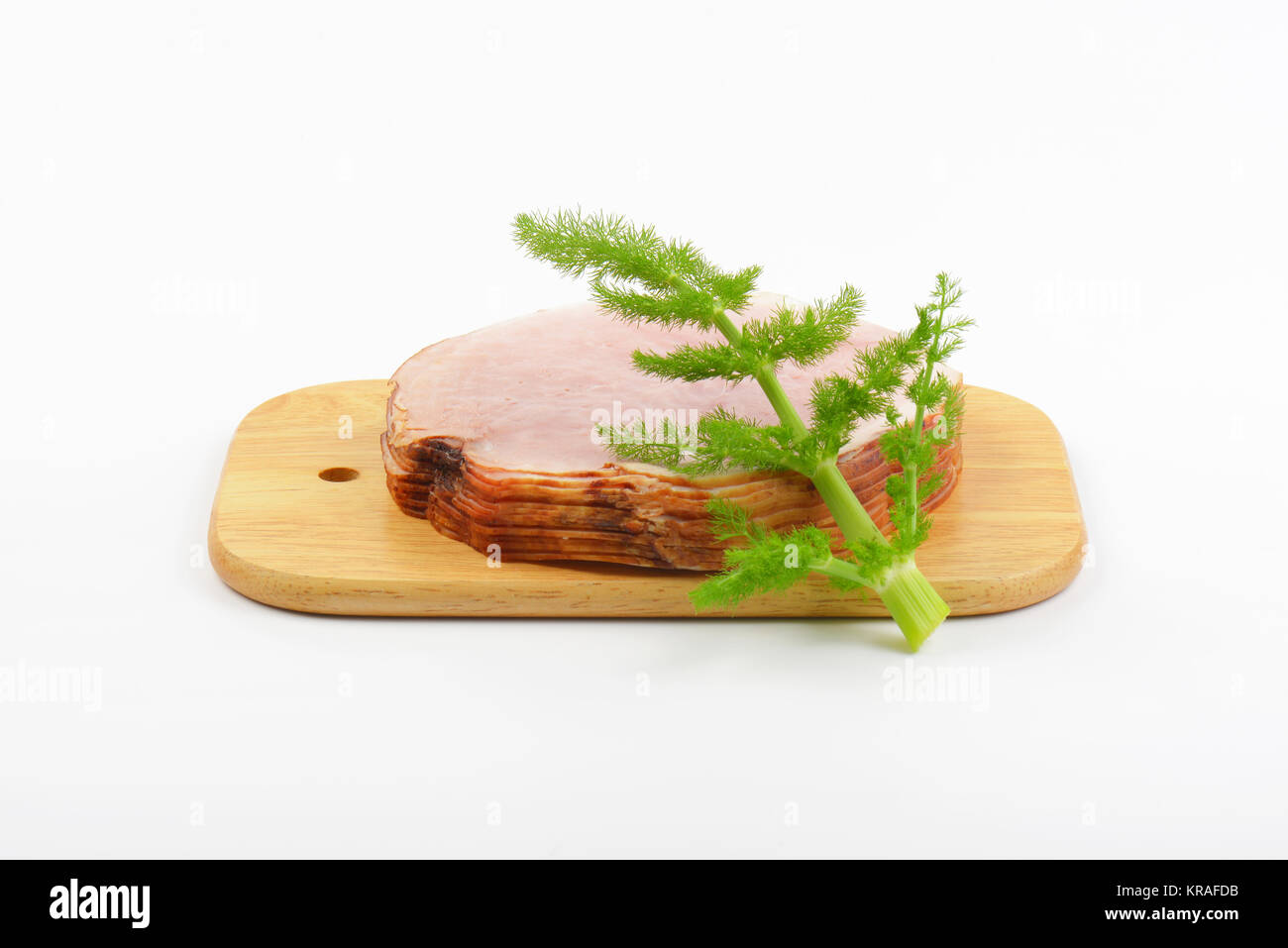 stack of smoked ham slices Stock Photo - Alamy