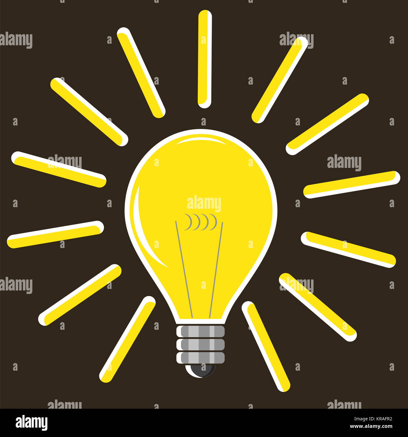 Included Glass Bulb. Symbol of Original Ideas Stock Photo - Alamy