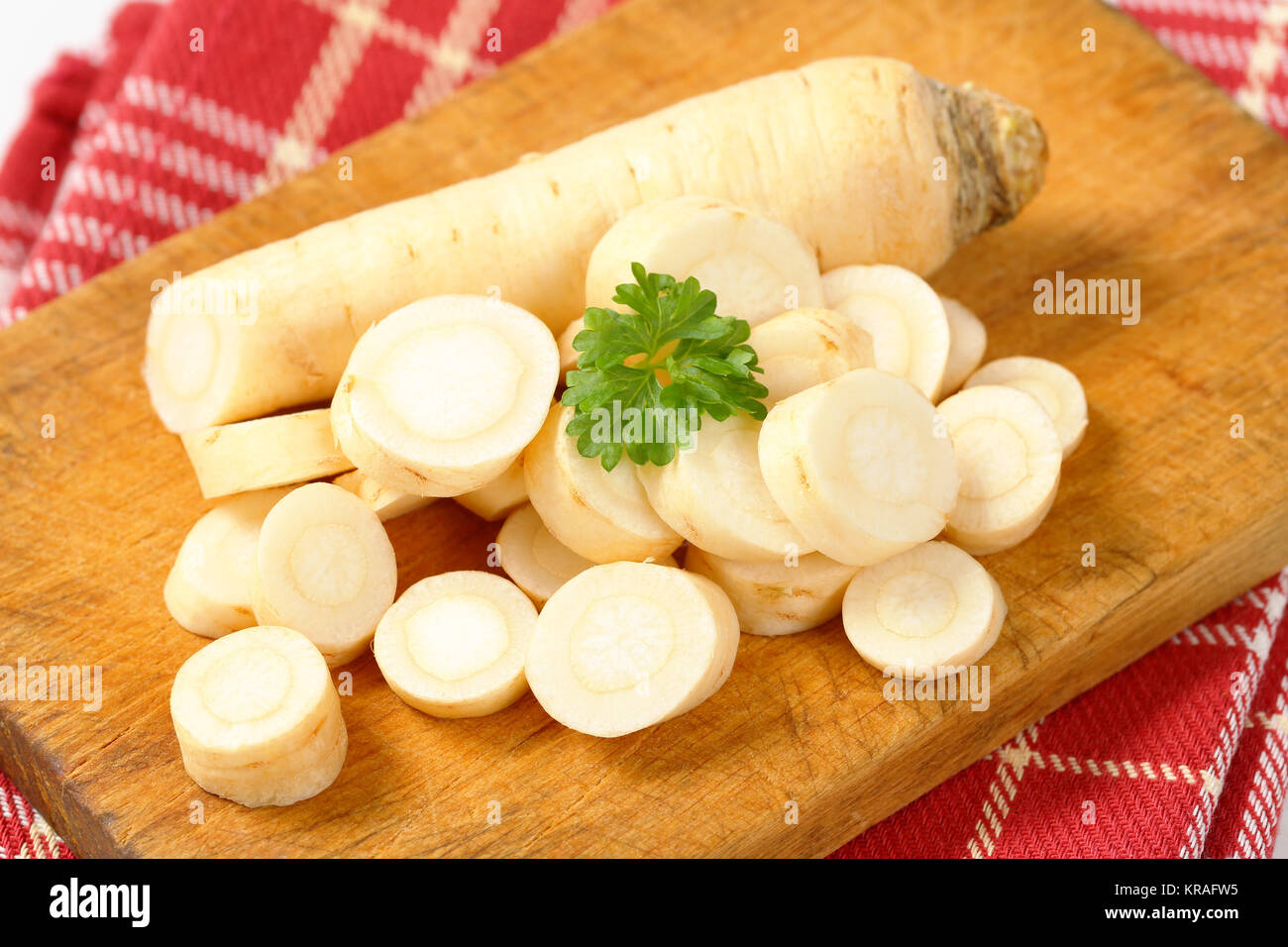sliced parsley root Stock Photo - Alamy