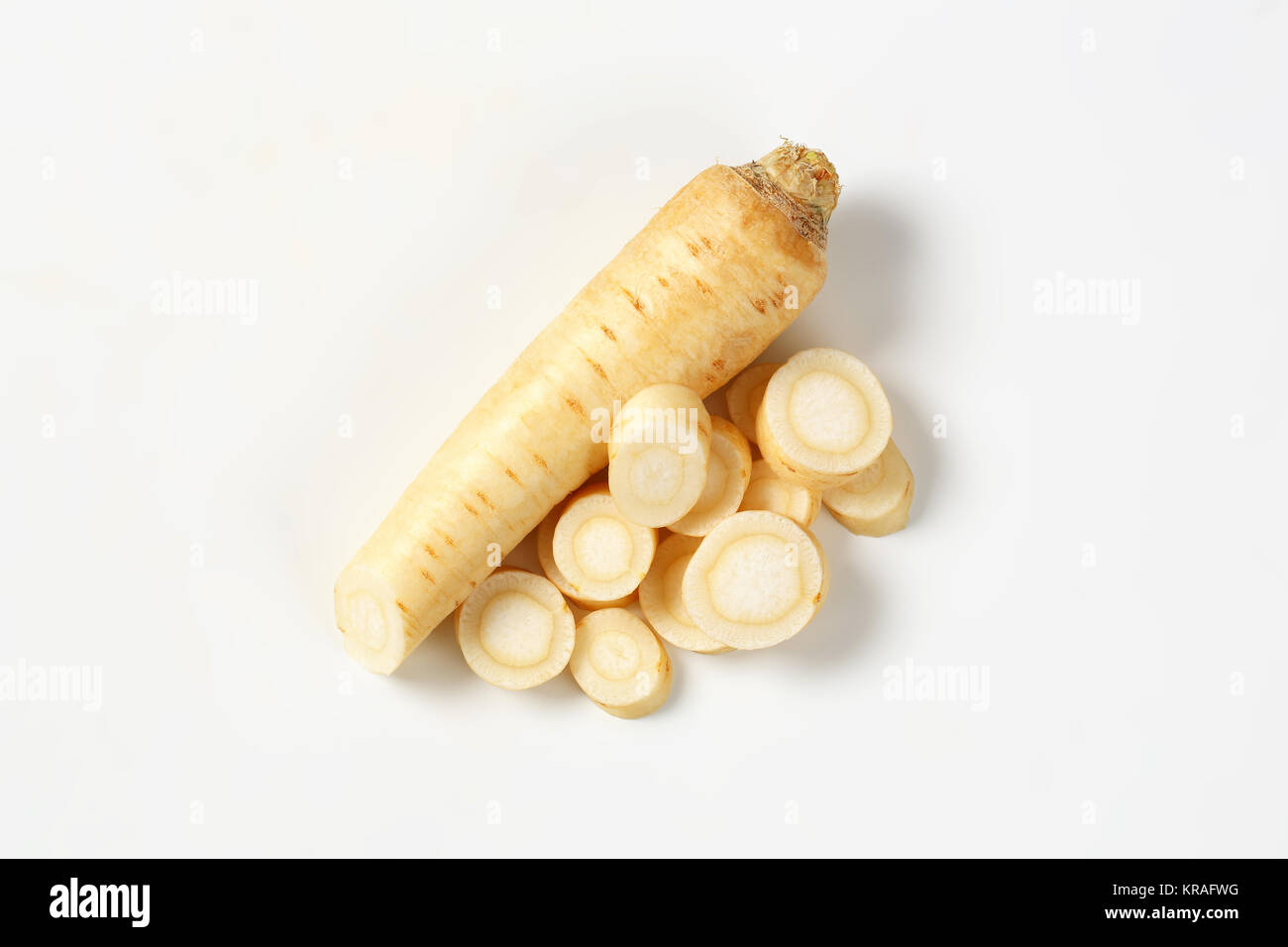 sliced parsley root Stock Photo - Alamy
