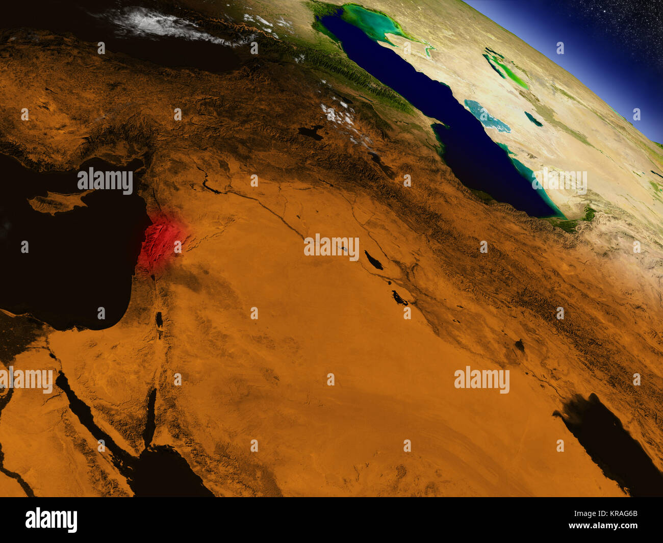 Map satellite geography lebanon hi-res stock photography and images - Alamy