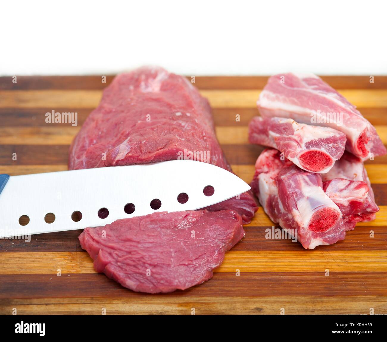 raw beef and pork ribs Stock Photo - Alamy