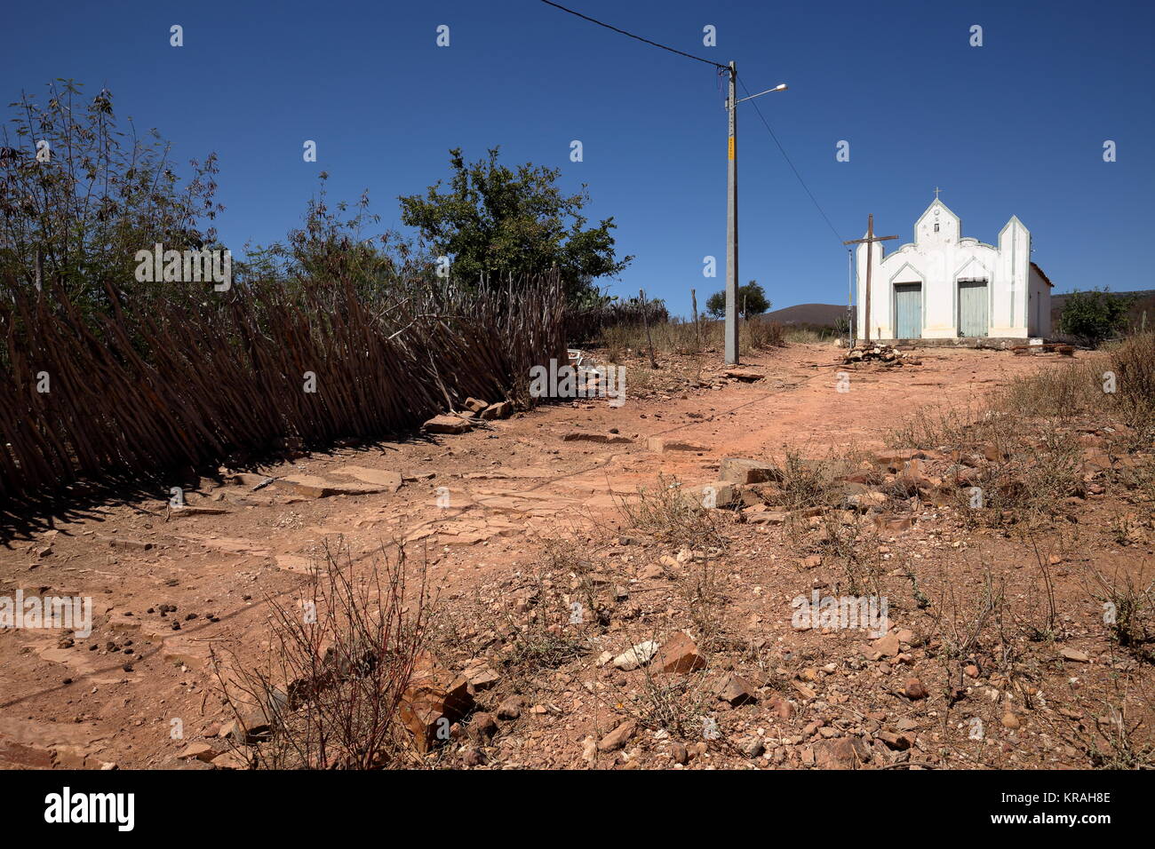 lonely church in brazil Stock Photo - Alamy