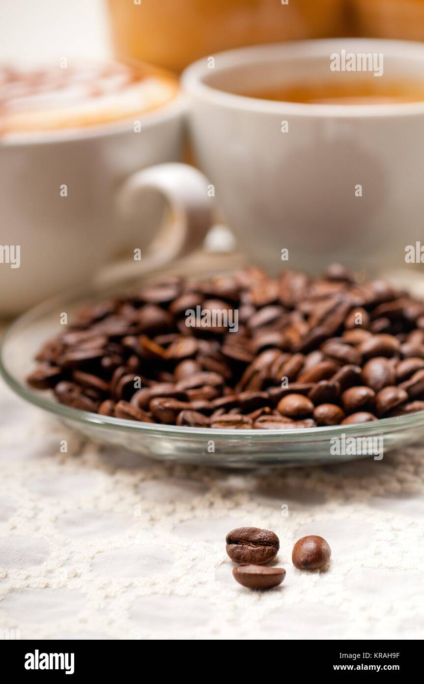 selection of different coffee type Stock Photo - Alamy