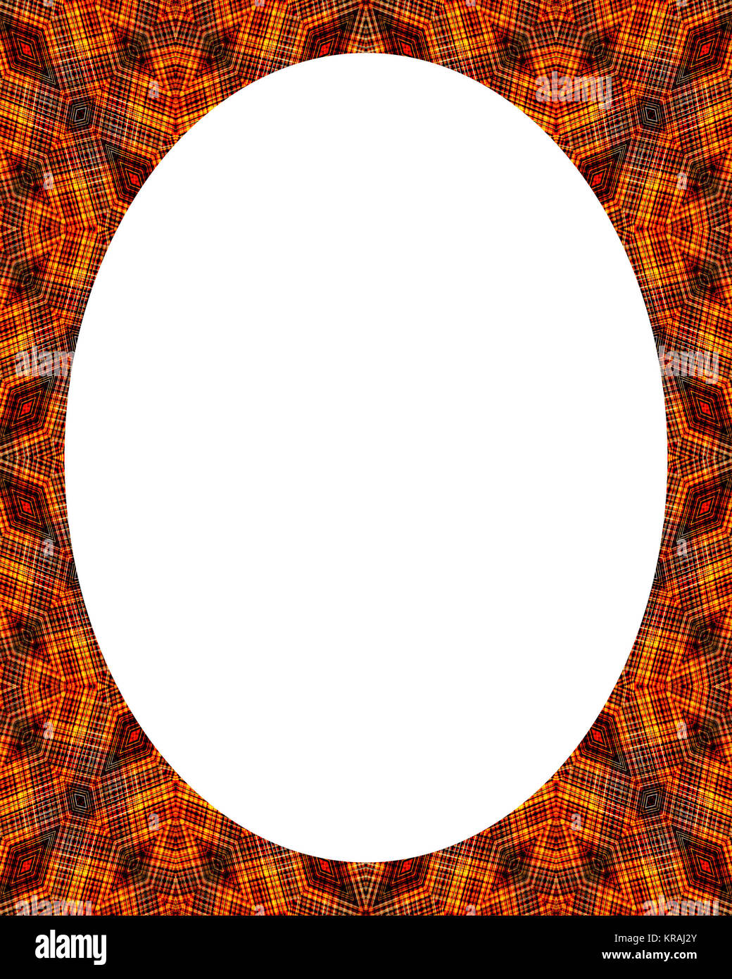 Circle Frame Background with Decorated Modern Design Borders Stock ...