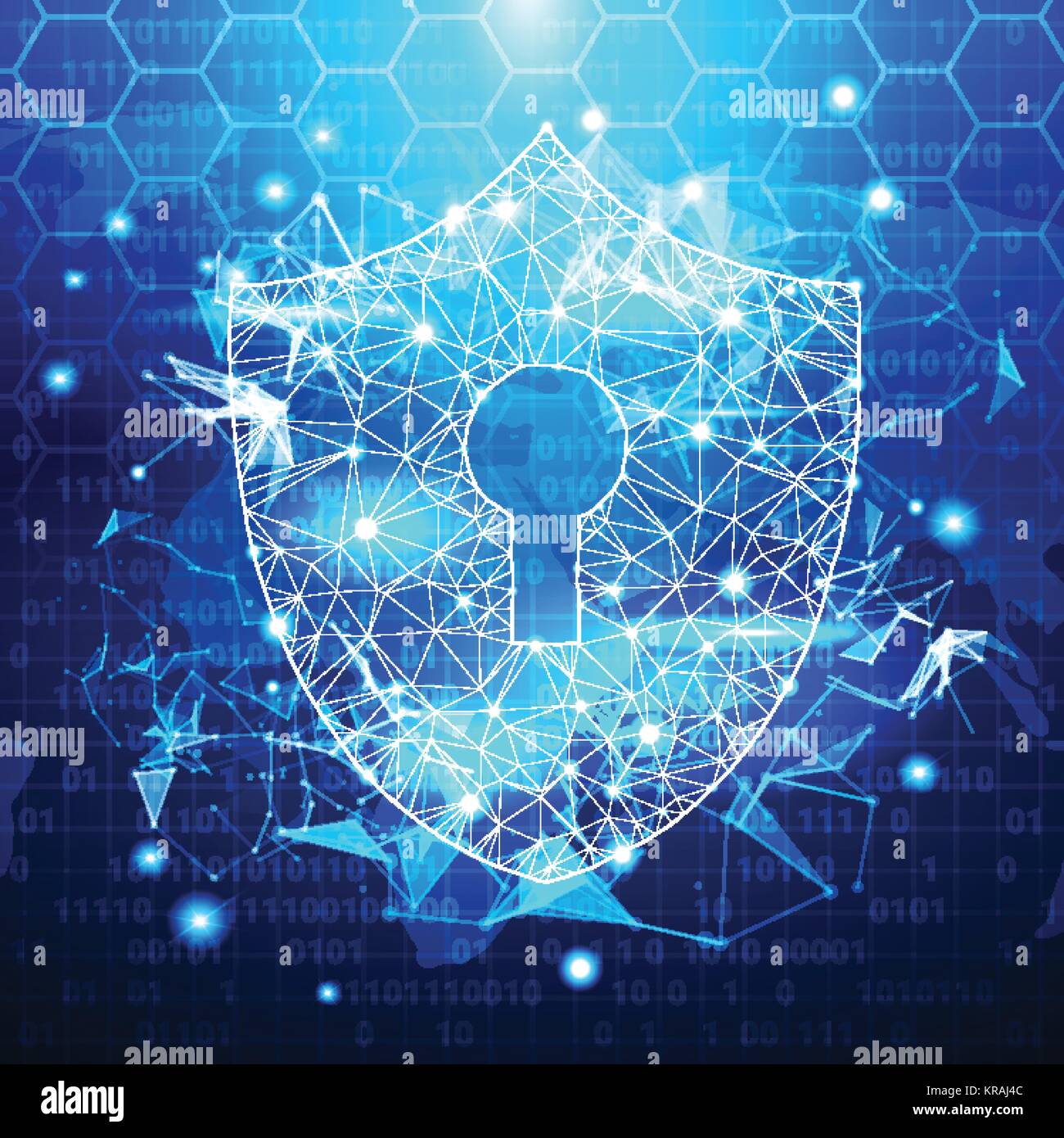 Blue safety abstract background Stock Vector Images - Alamy