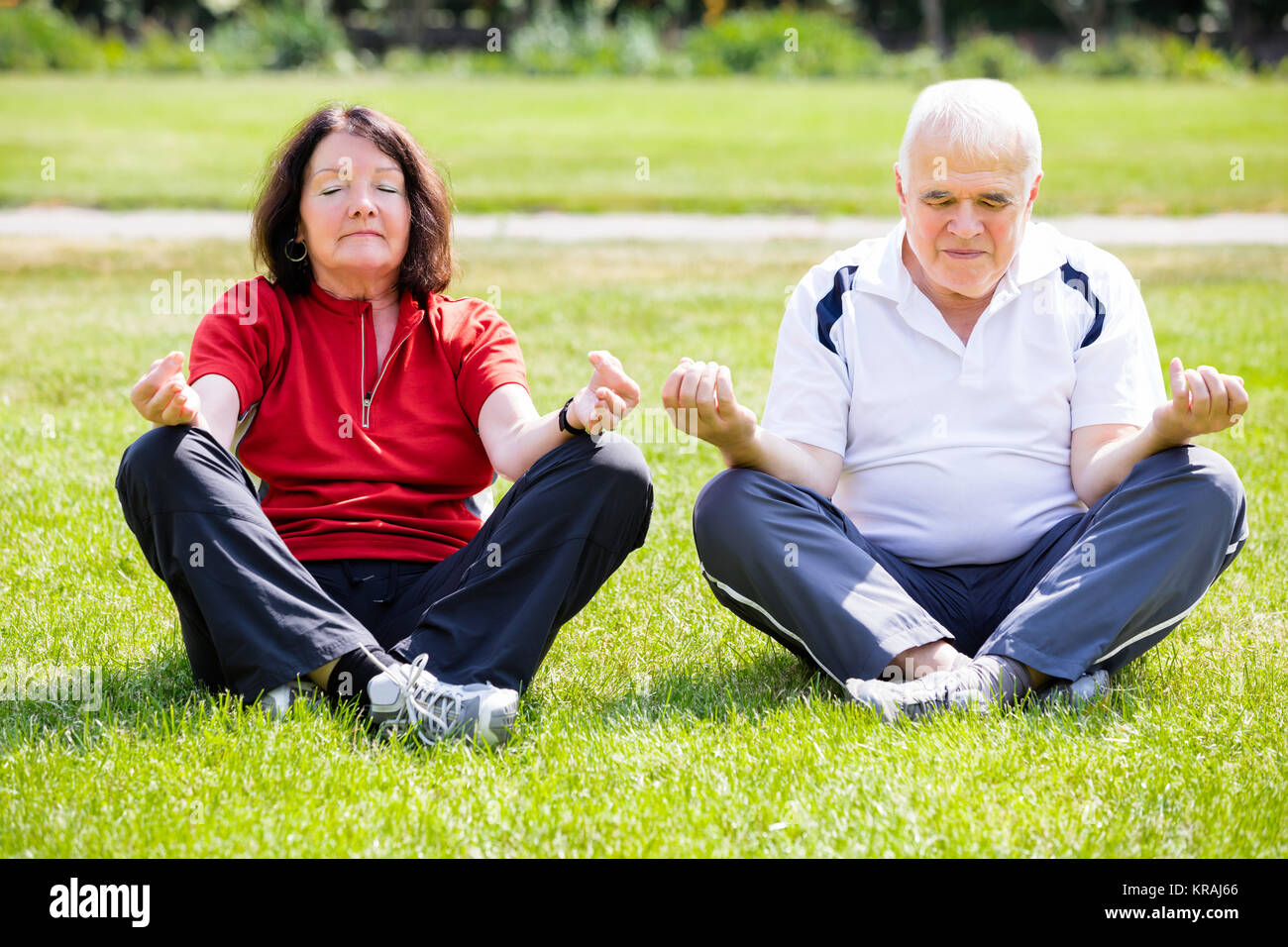 Couple Doing Yoga Stock Photo - Alamy Couple Doing Yoga Stock Photo - Alamy