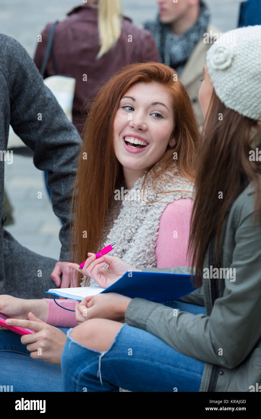 Headshot of red headed student Stock Photo - Alamy
