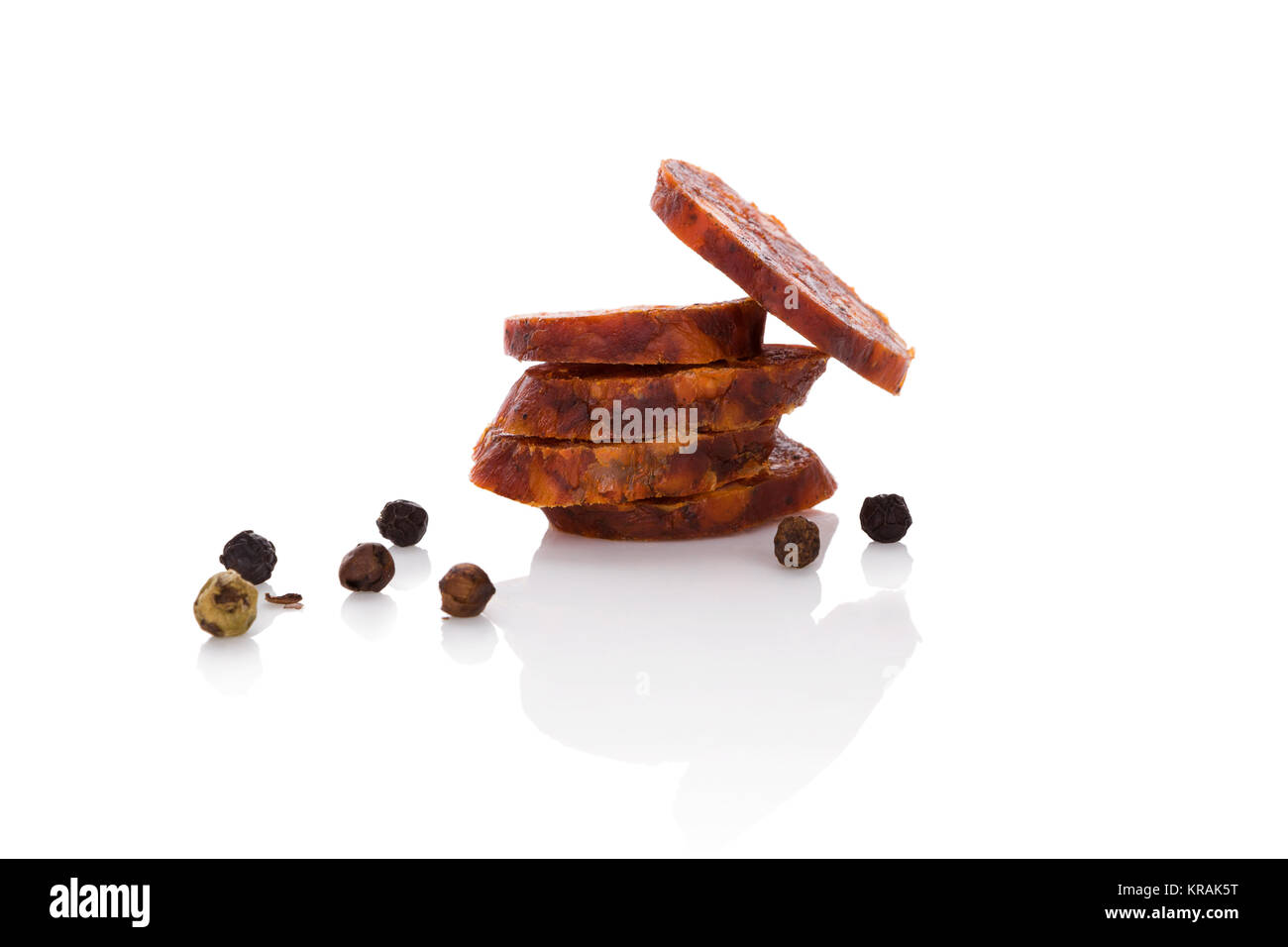 Meat sausage background Stock Photo - Alamy