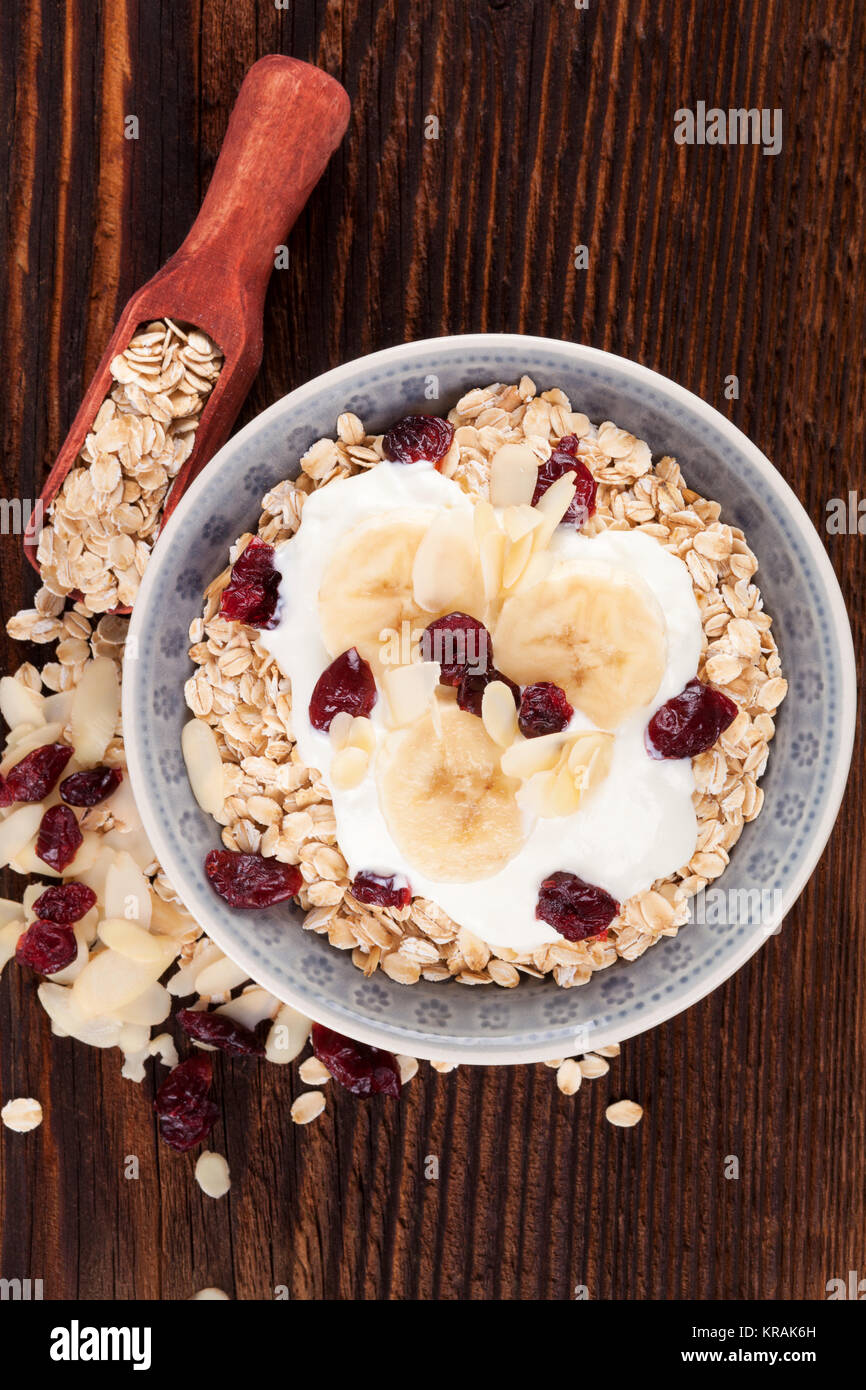 Oatmeal flakes. Healthy eating Stock Photo - Alamy