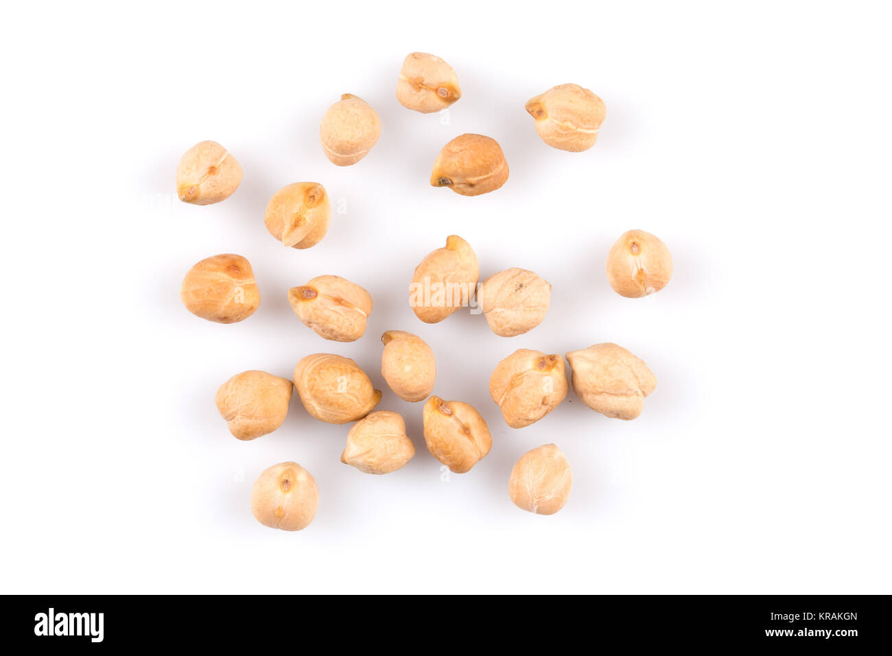 chickpea on white background Stock Photo - Alamy