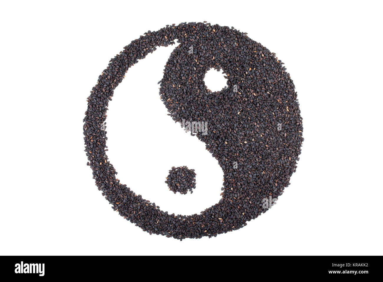 Black sesame seeds food health ingredient taoism sign hi-res stock ...