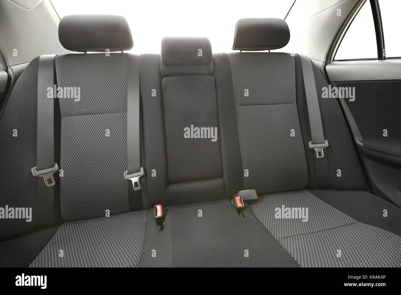 Car Interior Backseats Stock Photo - Alamy