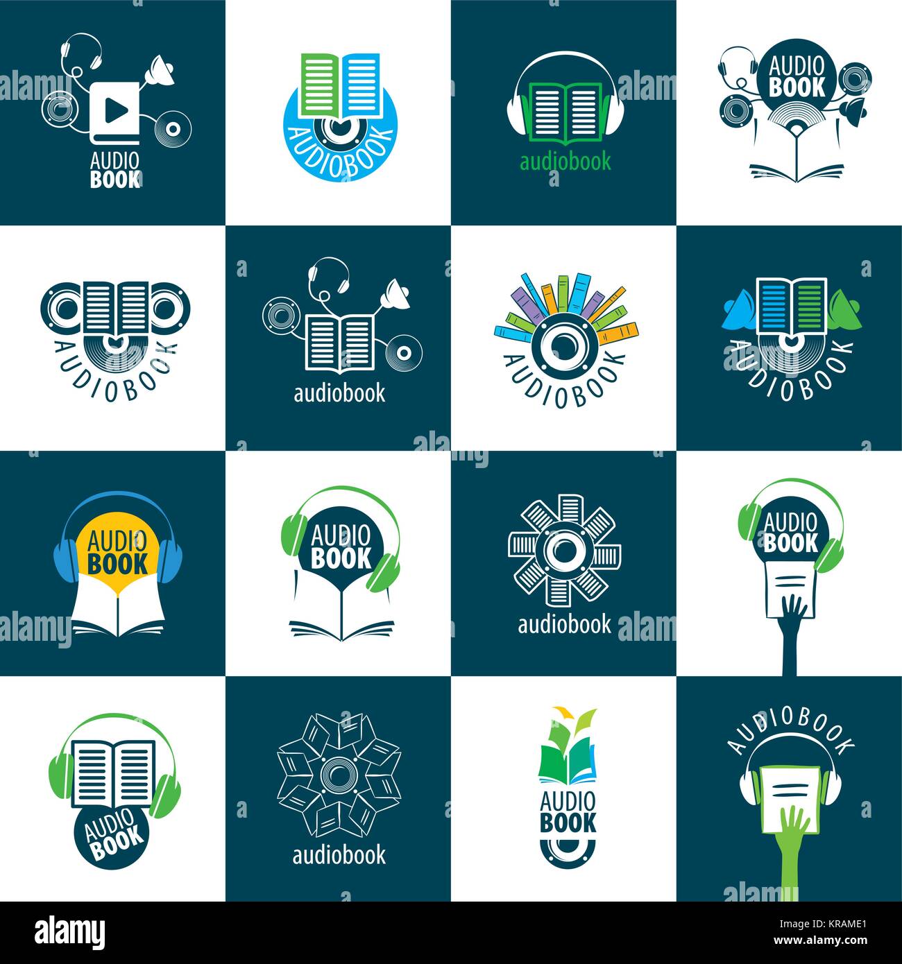 Audiobook. Vector logo template Stock Vector Image & Art - Alamy