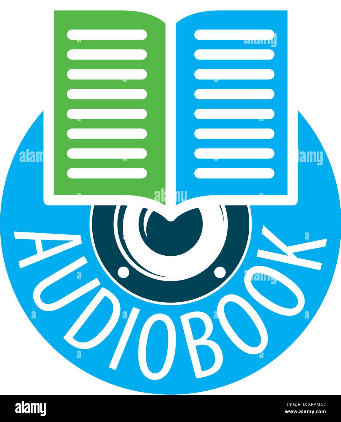 Audiobook. Vector logo template Stock Vector Image & Art - Alamy