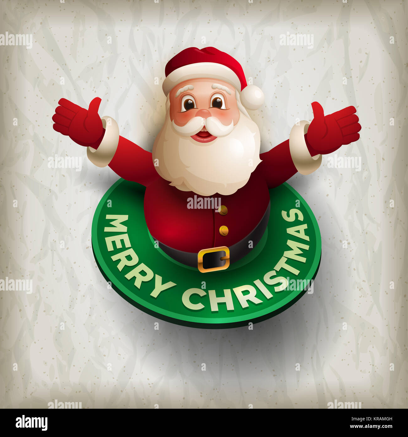 Santa Claus giving a big hug Stock Photo - Alamy