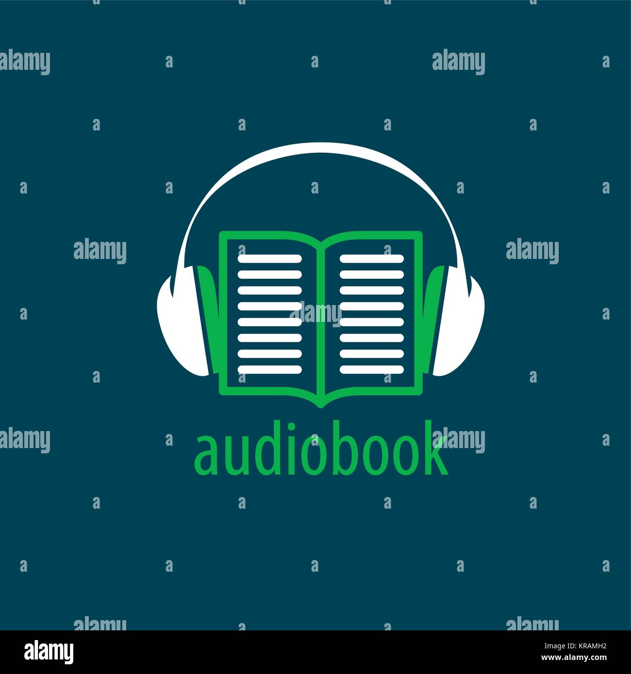 Audiobook. Vector logo template Stock Vector Image & Art - Alamy