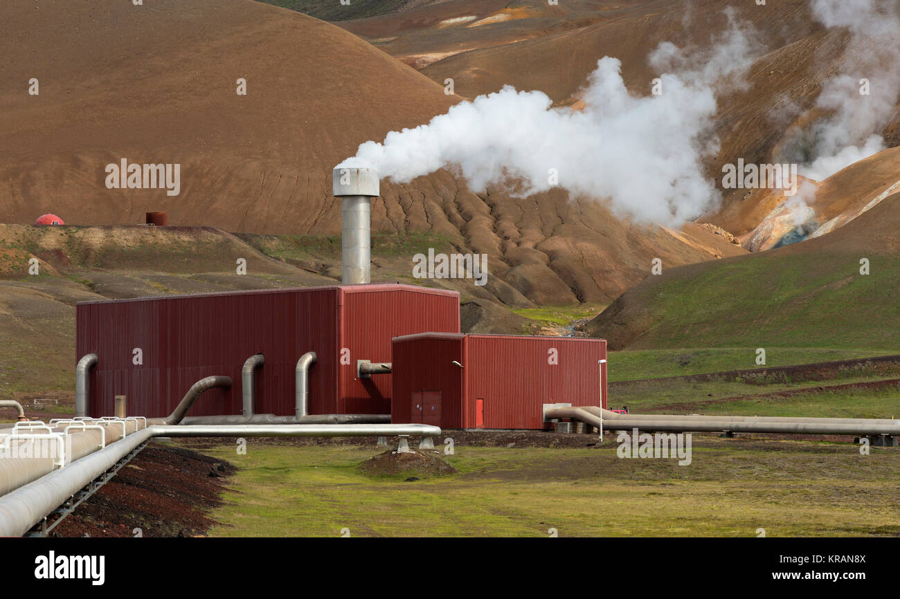Krafla Geothermal Station in Northern Iceland Stock Photo - Alamy