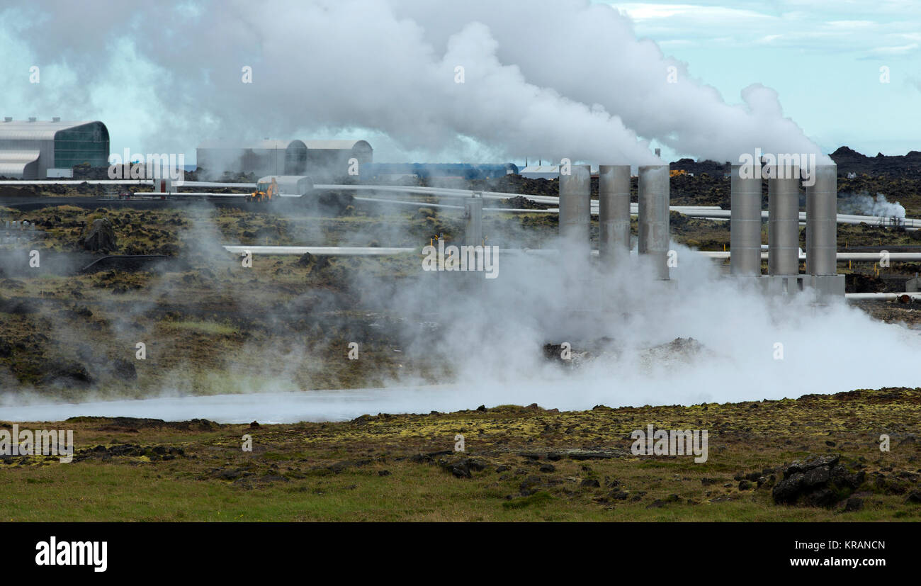 Geothermal Power Plant Stock Photo - Alamy