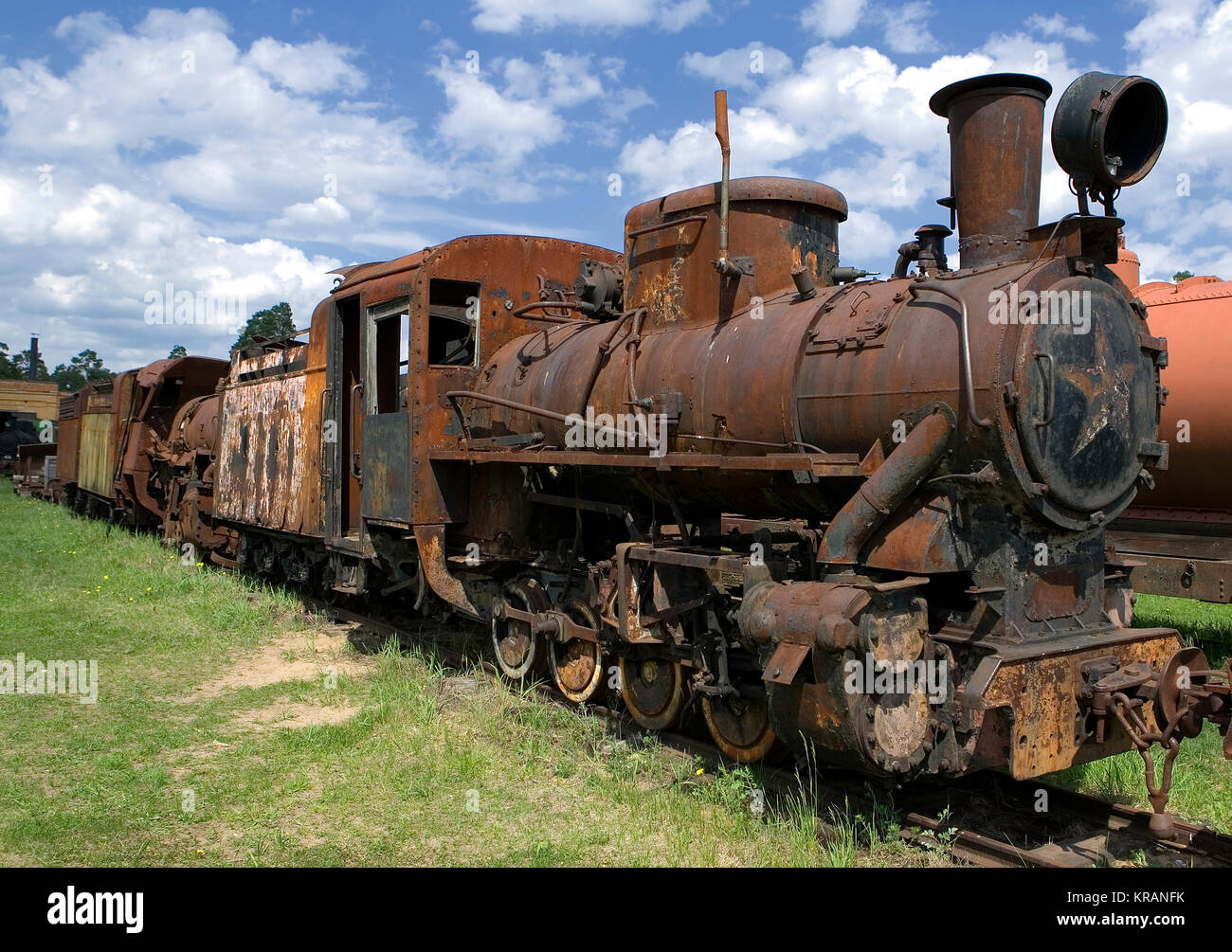 Old rusty steam locomotive Stock Photo - Alamy