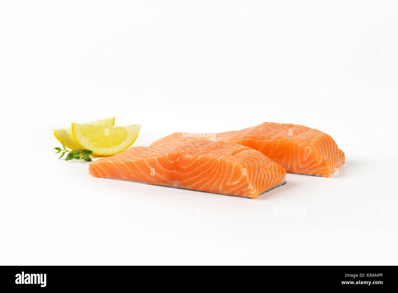 Two raw salmon fillets Stock Photo - Alamy