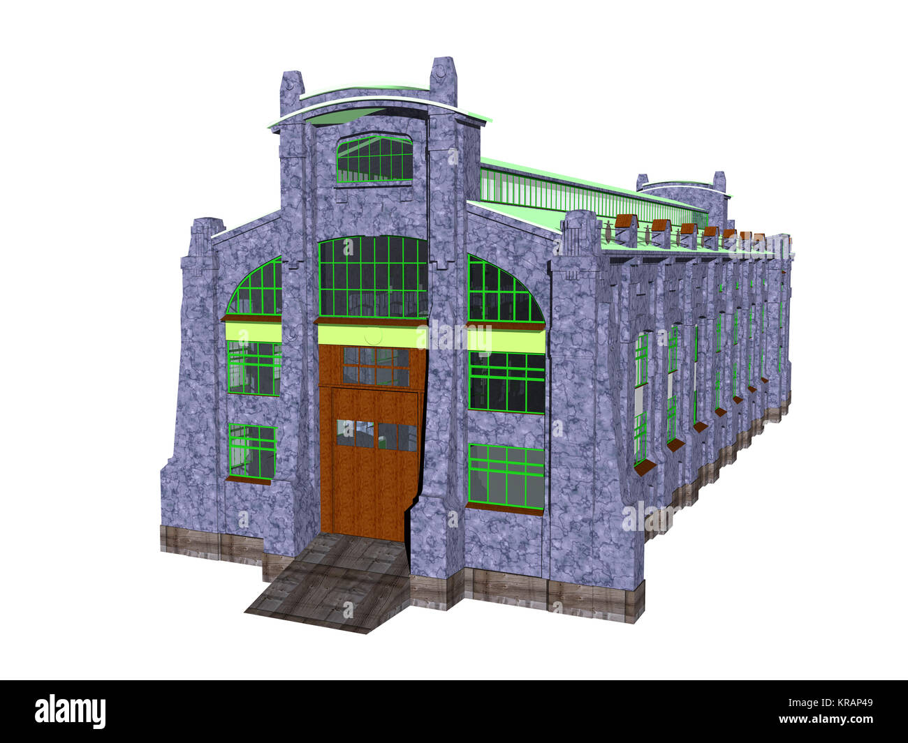 Building industrial hall Cut Out Stock Images & Pictures - Alamy