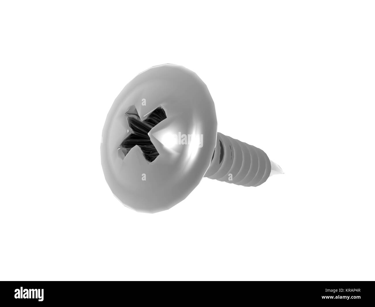 screw with cross slit head released Stock Photo - Alamy
