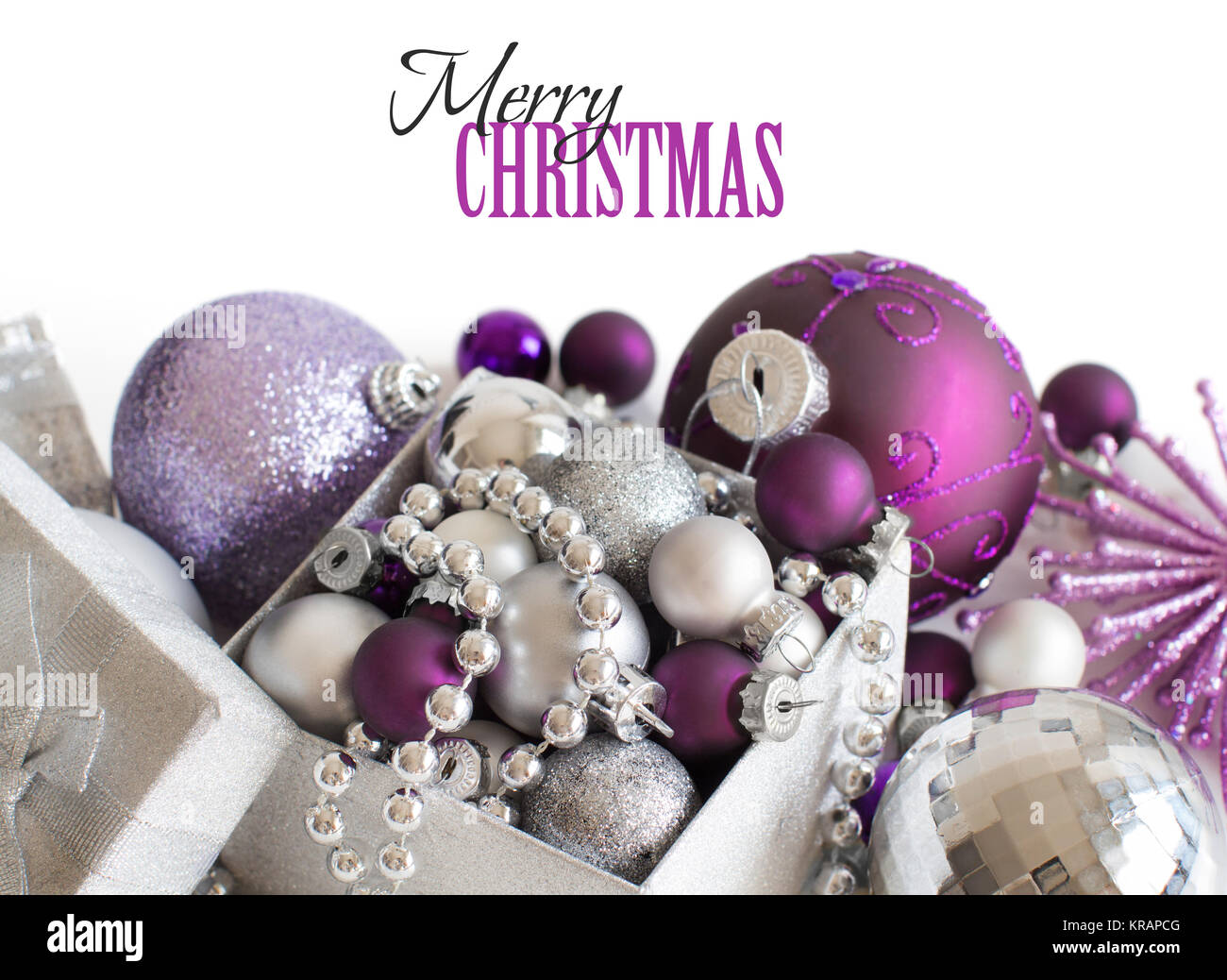 Silver purple white hi-res stock photography and images - Alamy