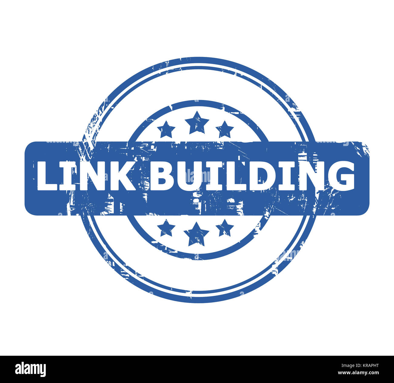 Link Building Stamp Stock Photo - Alamy
