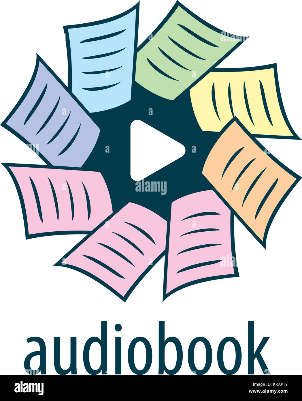Audiobook. Vector logo template Stock Vector Image & Art - Alamy