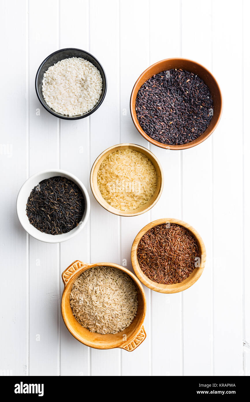 Different rice varieties Stock Photo - Alamy