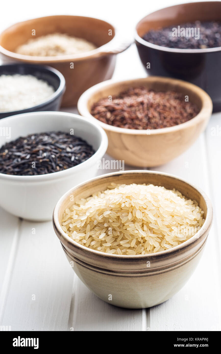 Different rice varieties Stock Photo - Alamy