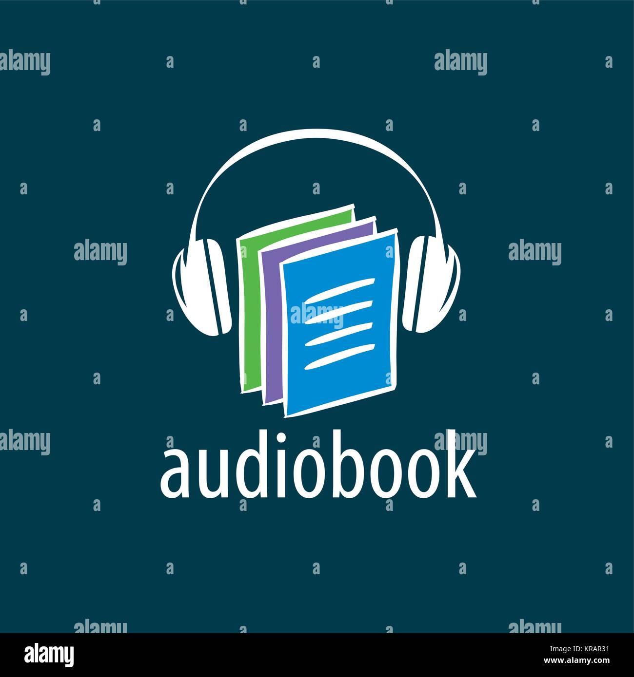 Audiobook. Vector logo template Stock Vector Image & Art - Alamy