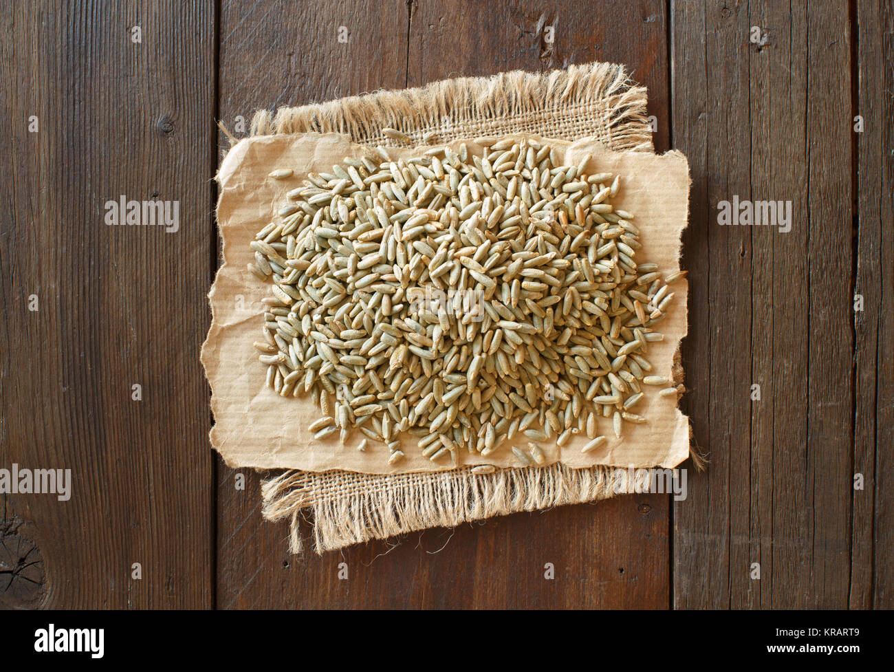 Dry Raw Rye Grain Stock Photo - Alamy