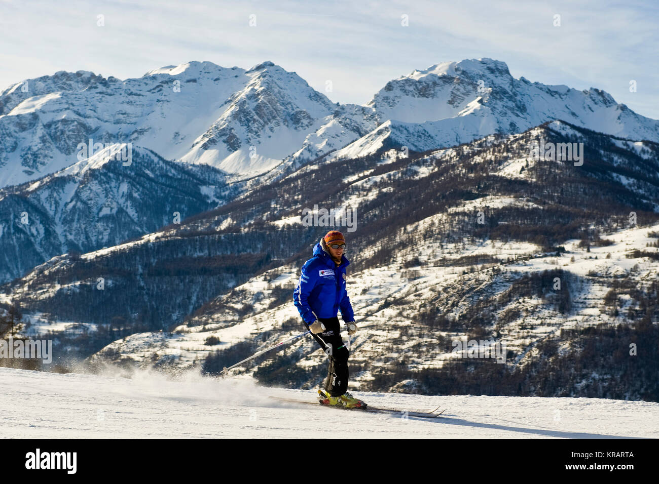 Turin Ski Slope Panorama Of The Turin Olympics Ski Jump At Pragelato,