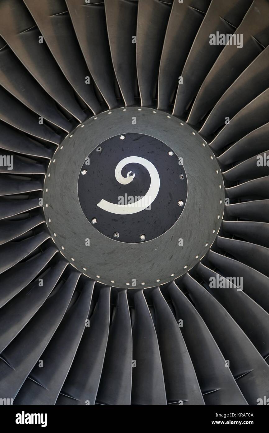 airbus engine blades Stock Photo - Alamy